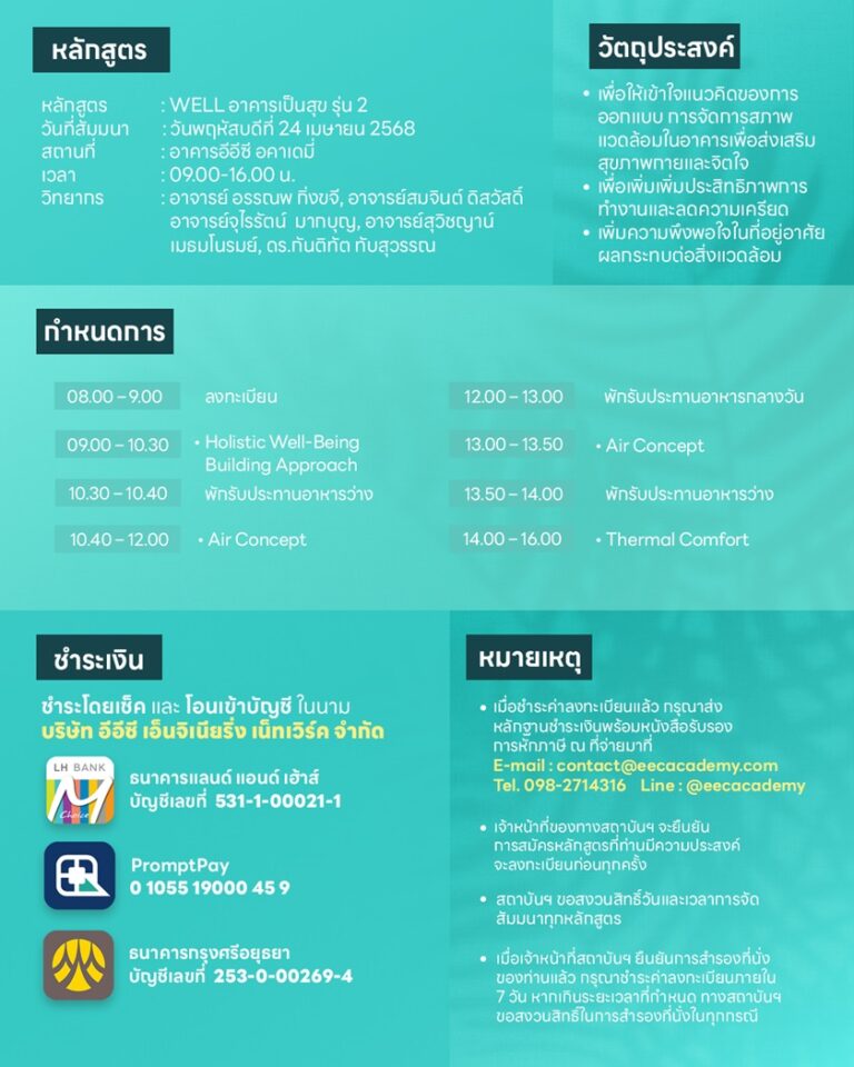 WELL อาคารเป็นสุข